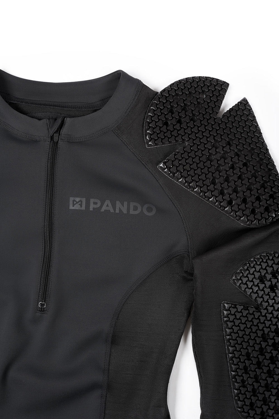 SHELL WW BLACK 02 - Protective motorcycle base layer / body • Pando Moto