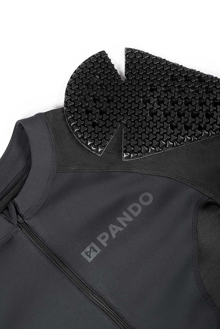 SHELL WW BLACK 02 - Protective motorcycle base layer / body • Pando Moto